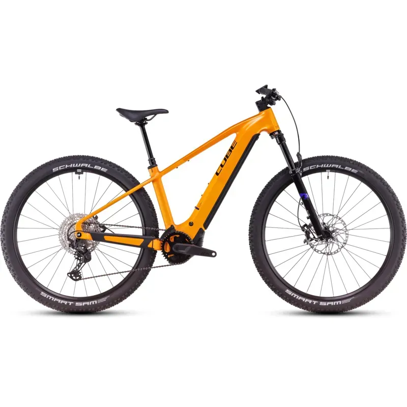 2025 Cube Reaction Hybrid SLX 800 - Electric Hardtail Mountain Bike - Spectra Orange / Violet