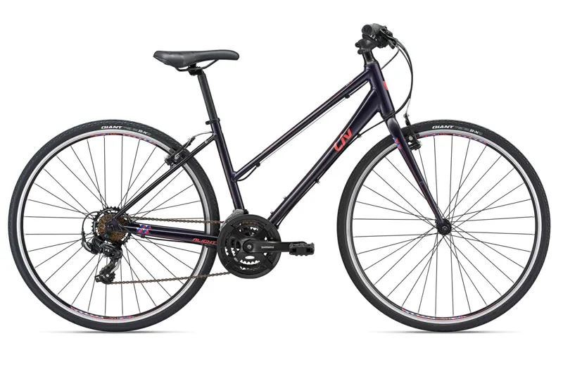 2018 LIV ALIGHT 3 LADIES HYBRID BIKE PURPLE OR LIME