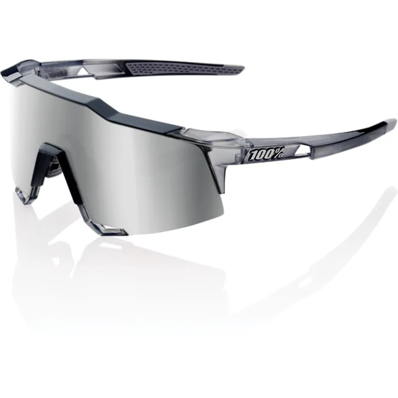 100Percent Speedcraft Crystal Grey w HiPER Lens Unisex Sunglasses