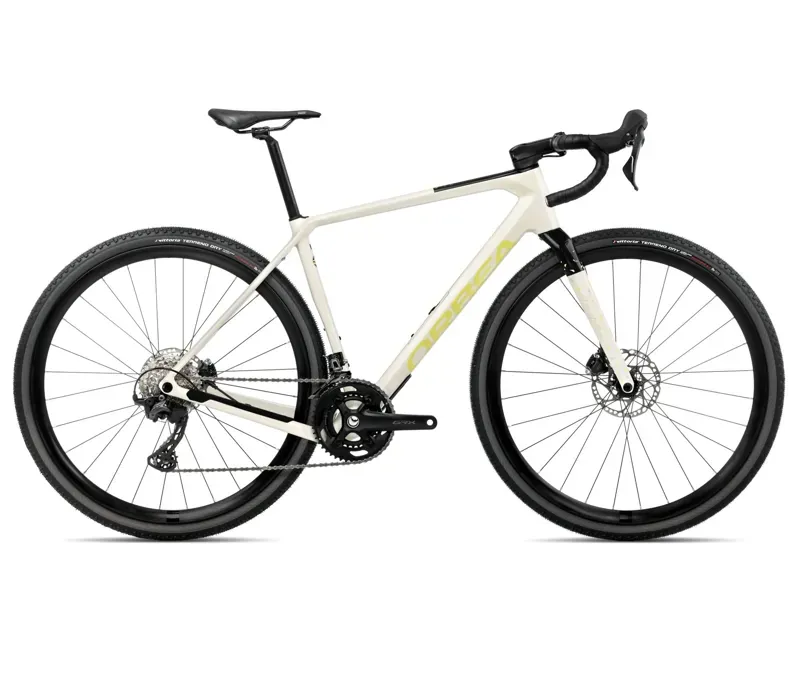 2025 Orbea Terra M30-Team - Gravel Bike - Ivory White / Spicy Lime