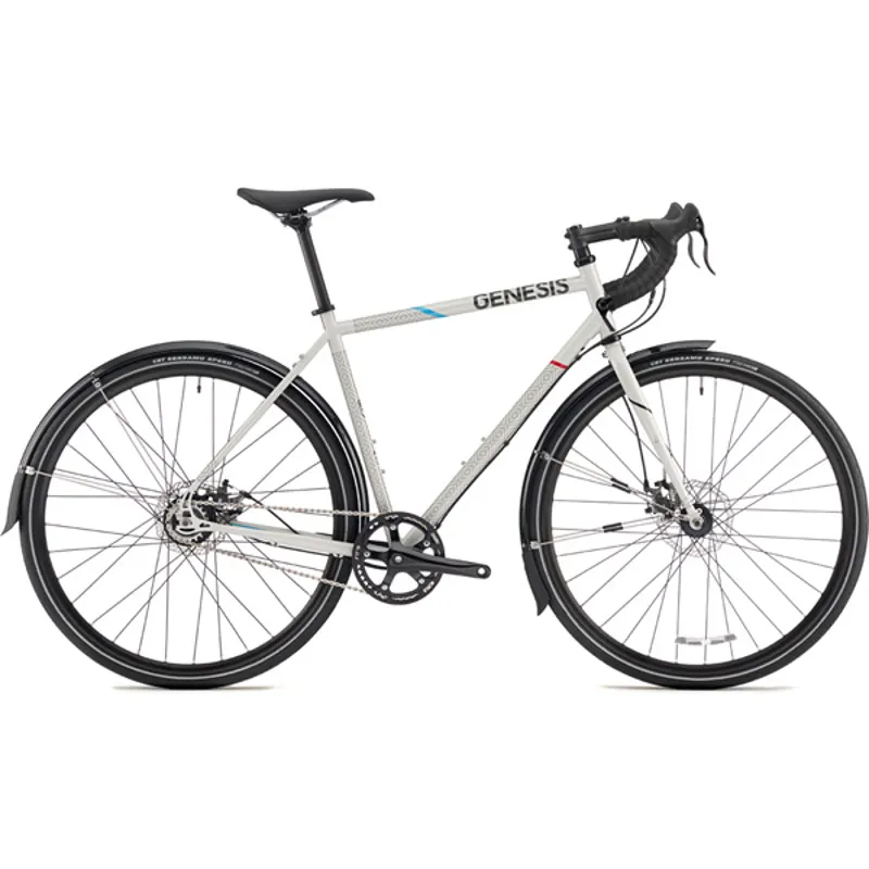2018 GENESIS DAY ONE 20 MENS TOURING BIKE WHITE