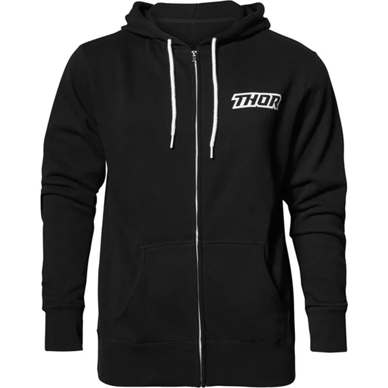 Thor Loud Zip-up Unisex Hoody in Black