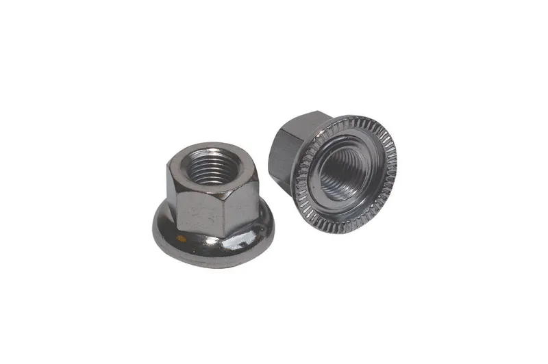 Weldtite 9mm Track Nuts in Silver